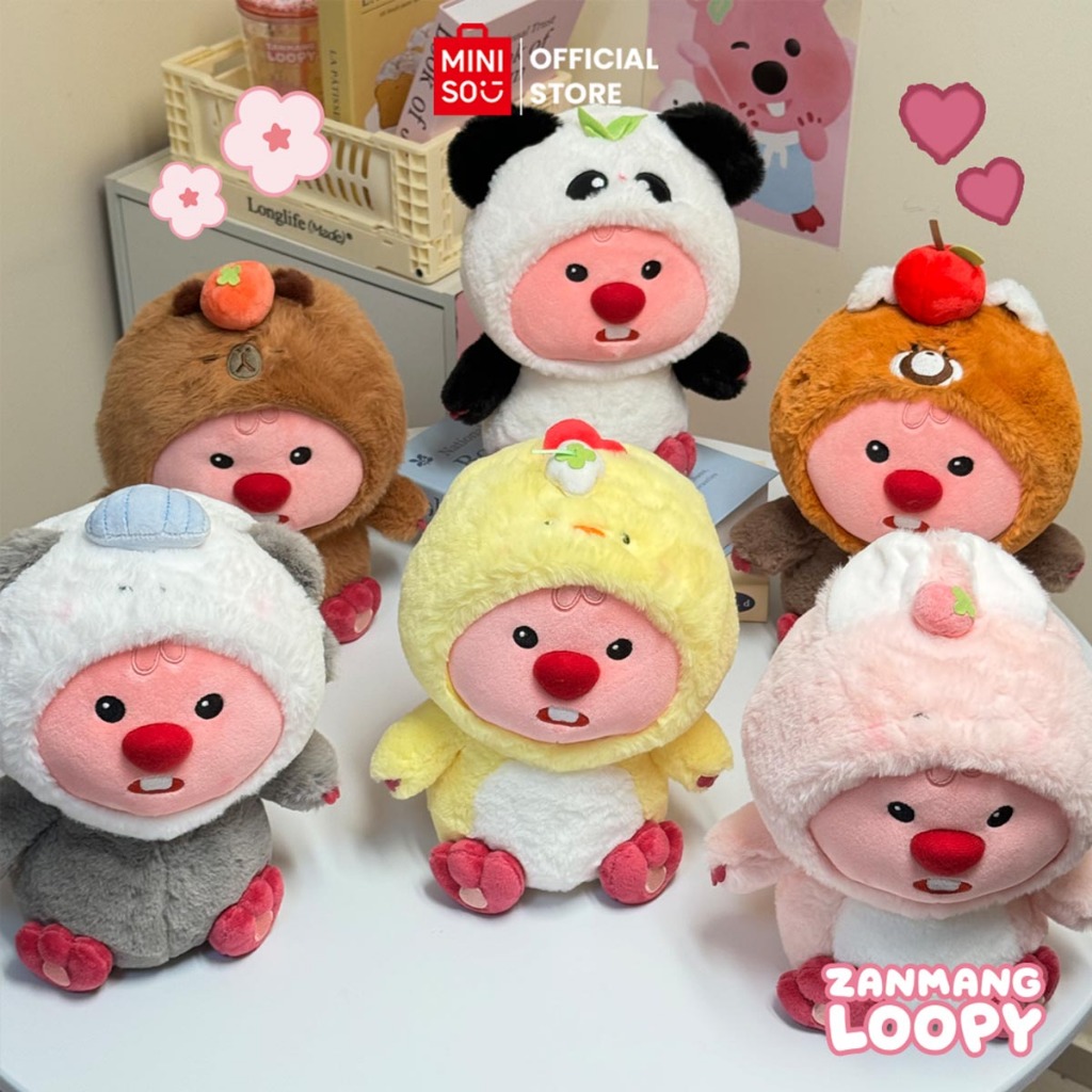 Jual Miniso x ZANMANG Loopy Collection Plush Toy Mainan Mewah 10in ...