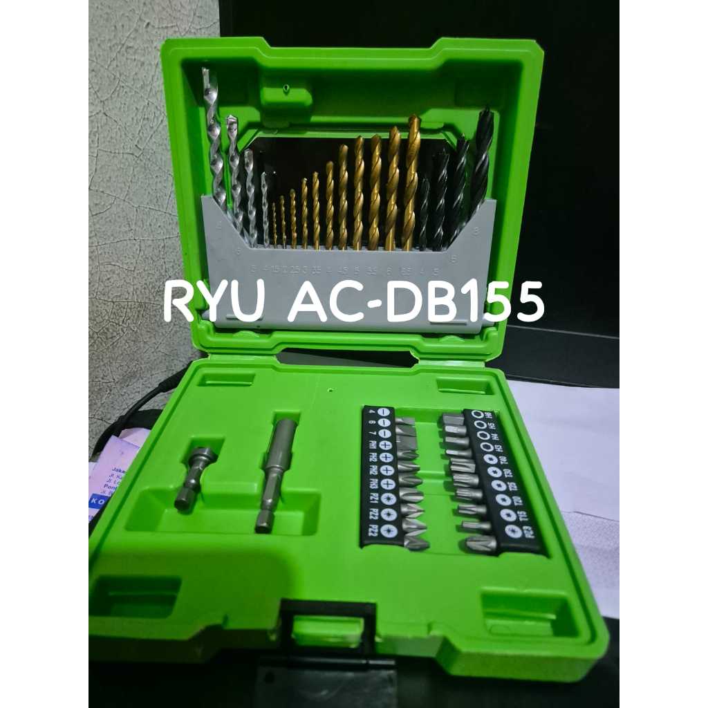 Jual RYU AC-DB155 MATA BOR SET KOMBINASI BETON BESI KAYU 41 PCS / MATA ...