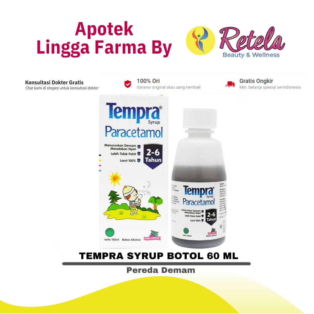 Jual TEMPRA SYRUP BOTOL 60 ML | Shopee Indonesia