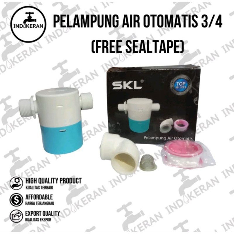 Jual kran otomatis bak mandi 1/2 3/4 sensor keran tandon air pelampung ...