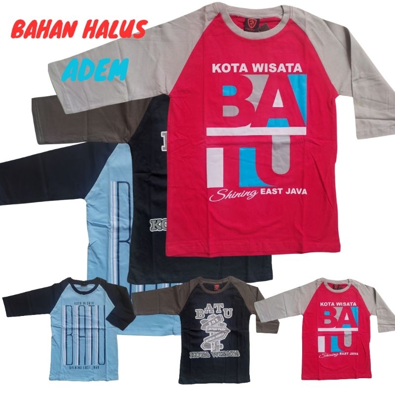 Jual Kaos Oleh Oleh Malang Batu Raglan PREMIUM HALUS Adem Couple Seragam Keluarga | Shopee Indonesia