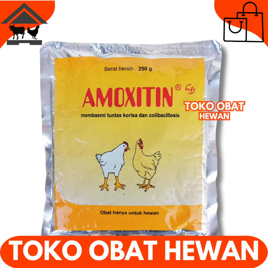 Jual AMOXITIN 250 GRAM - Obat Pilek Ngorok Snot Colibacillosis Unggas ...