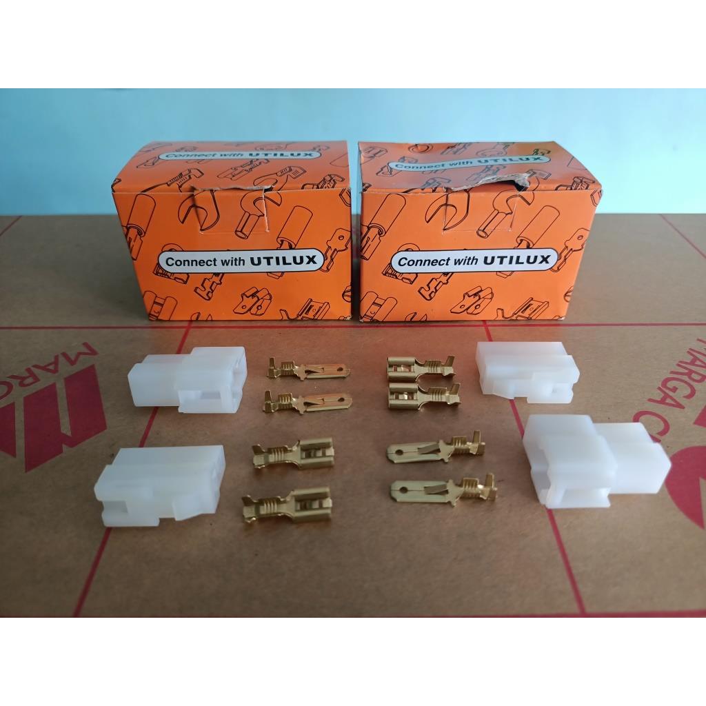 Jual SOKET DC UTILUX PIN 2 BUAT RADIO RIG ALINCO KENWOOD YAESU ICOM 2 ...