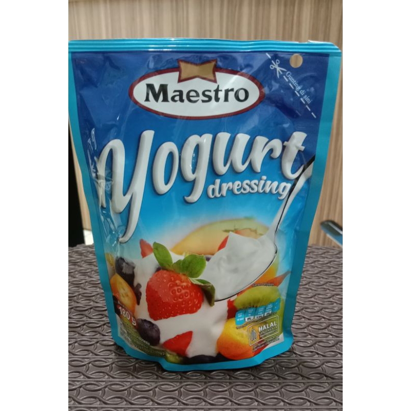 Jual Maestro Yogurt Dressing 180g / salad buah | Shopee Indonesia