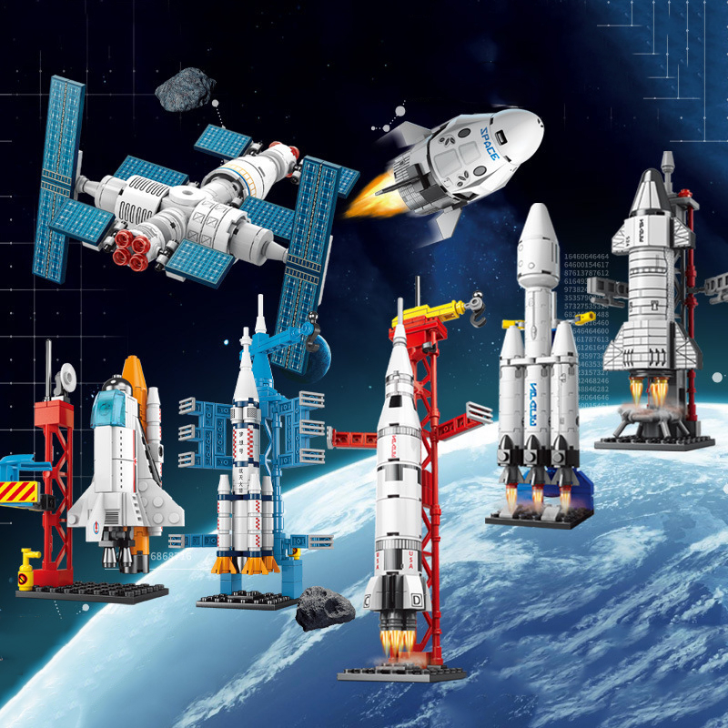 Jual Unixcolux Brick Roket SPACE SHUTTLE Miniatur Pesawat Luar Angkasa ...