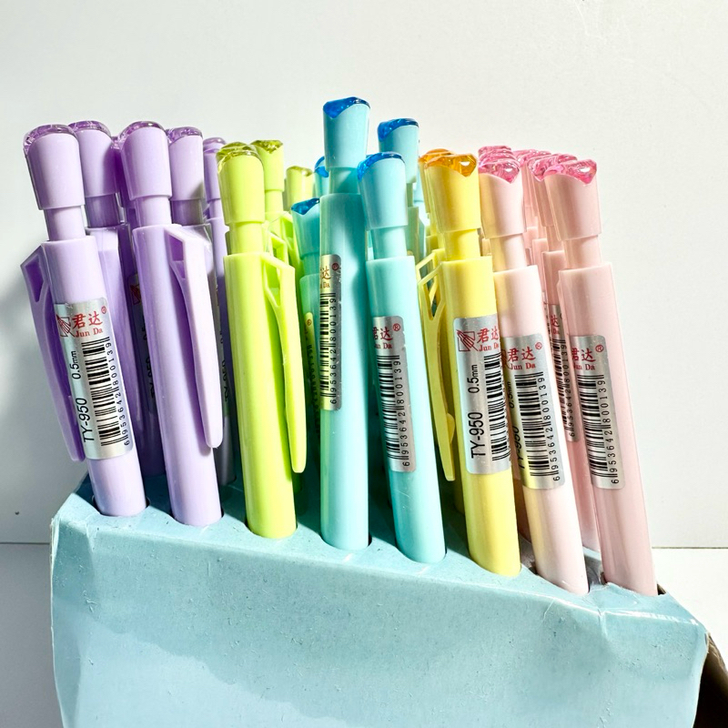 Jual JUN DA PENSIL CETEKAN WARNA WARNI PASTEL 0.5MM Pensil Mekanik Alat ...