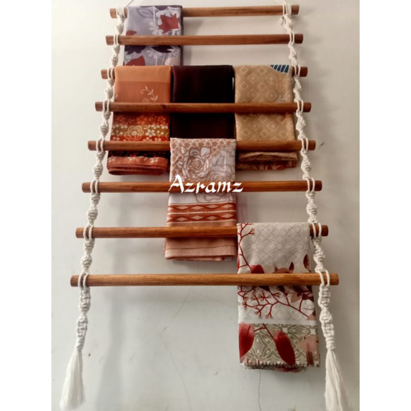 Jual Rak jilbab sejadah mukena/ladder hanger spiral | Shopee Indonesia