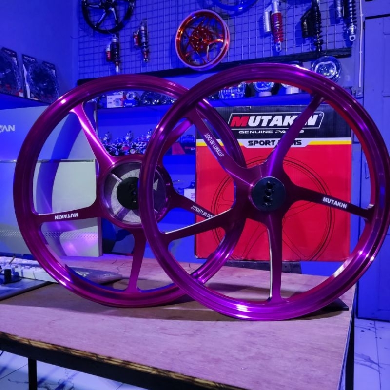 Jual Velg Mutakin 525 Ring 17 160/160 Purple PNP Jupiter Z Yamaha ...