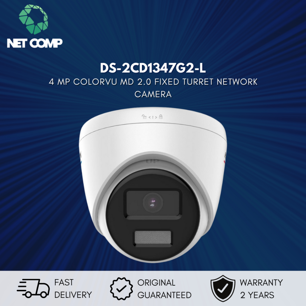 Jual DS-2CD1347G2-L HIKVISION IP CAMERA 4MP COLORVU TURRET NETWORK ...