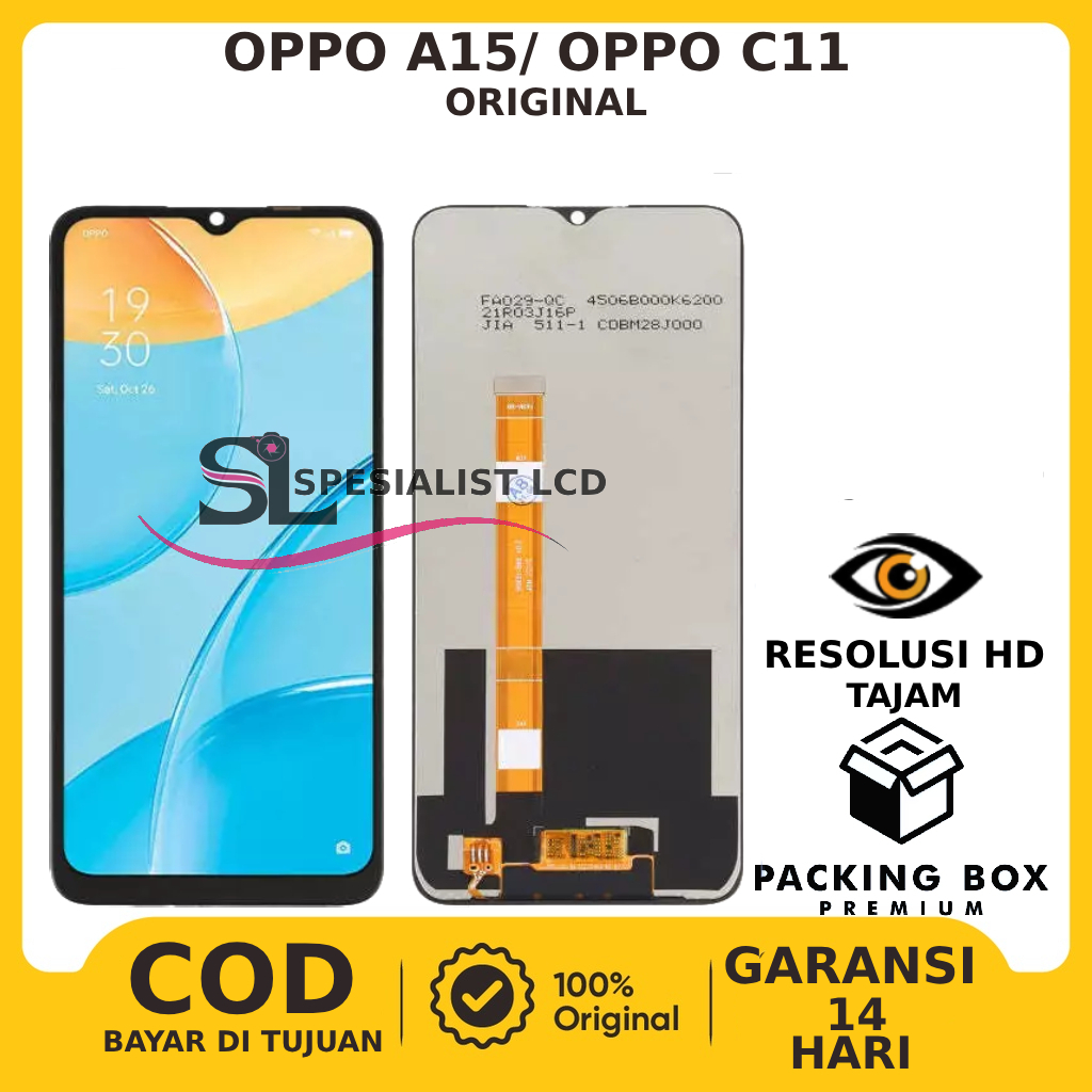 Jual LCD OPPO A15/ OPPO C11 ORIGINAL GARANSI+PACKING BUBBLE | Shopee ...