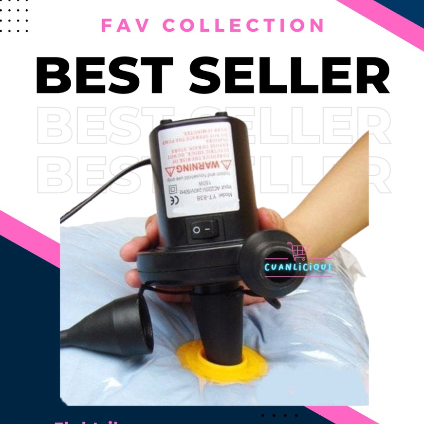 Jual Boom Pompa Angin Vacuum Elektrik 2 in 1 Pompa Kasur Angin Sofa Tiup Vacuum | Shopee Indonesia