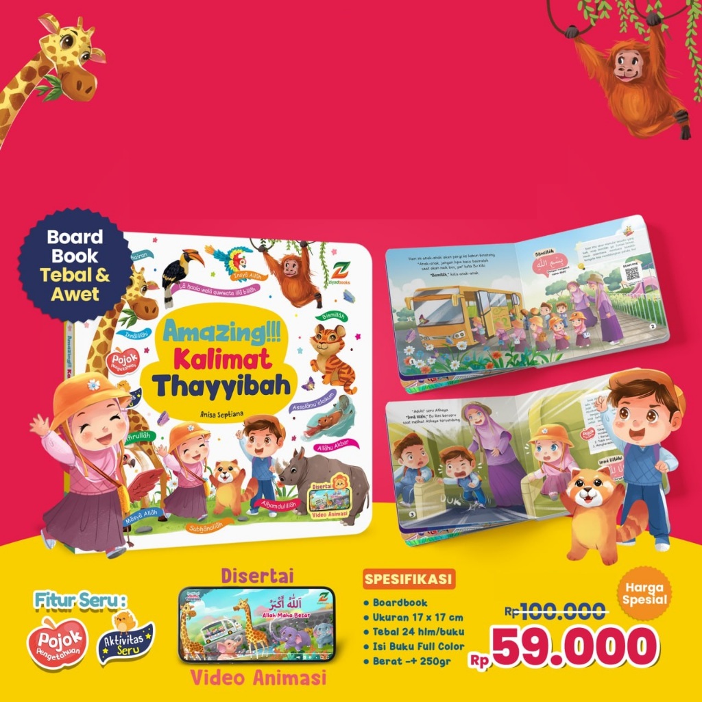 Jual 100 kata pertamaku big boardbook buku anak 1 2 3 tahun my first ...