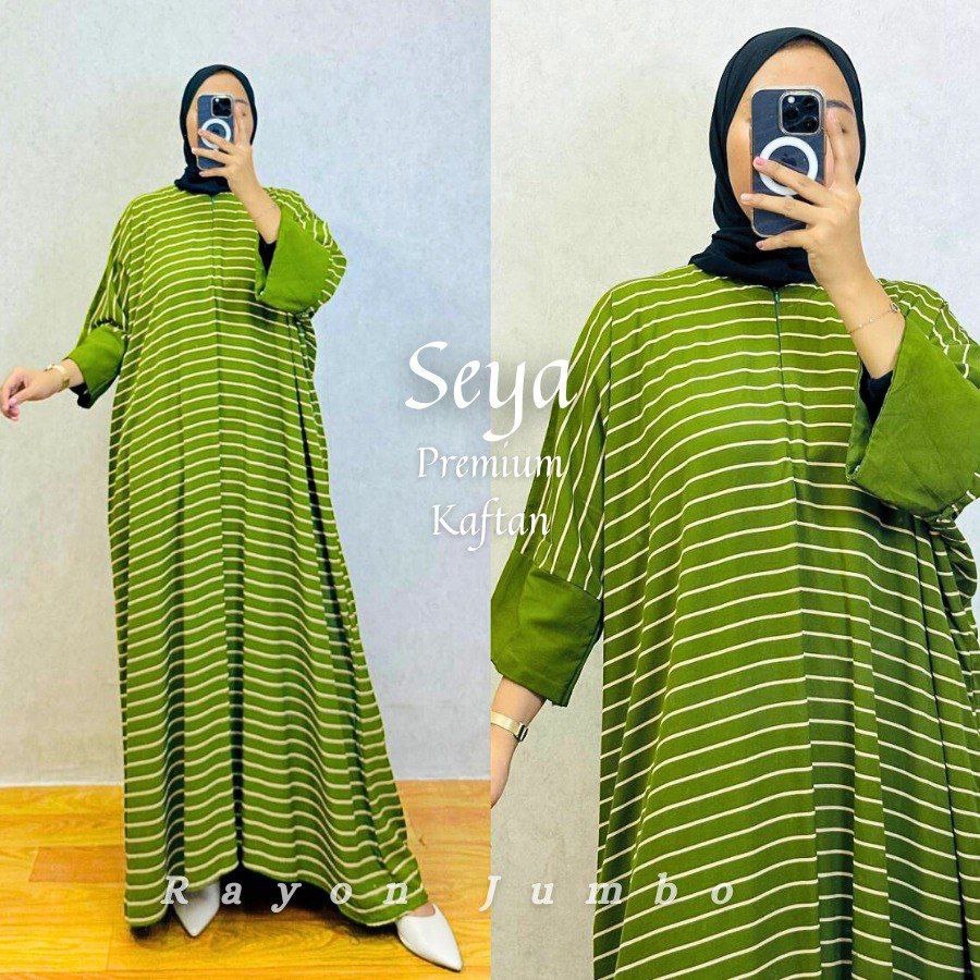 Jual Thalita Kaftan Jumbo LD 140 - Kaftan Rayon Premium Motif Batik ...