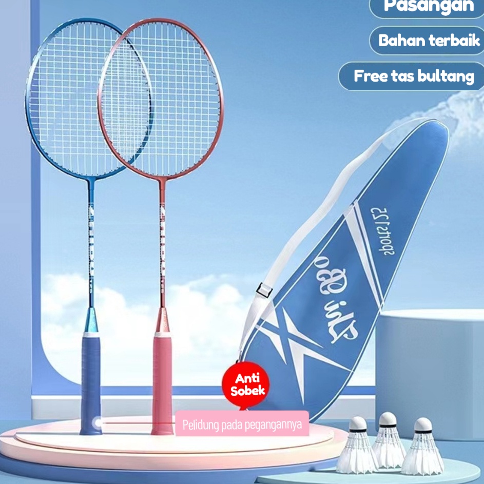 Jual Obral Murah RAKET BADMINTON RAKET BULU TANGKIS ISI 2 FREE BAGKOK ...