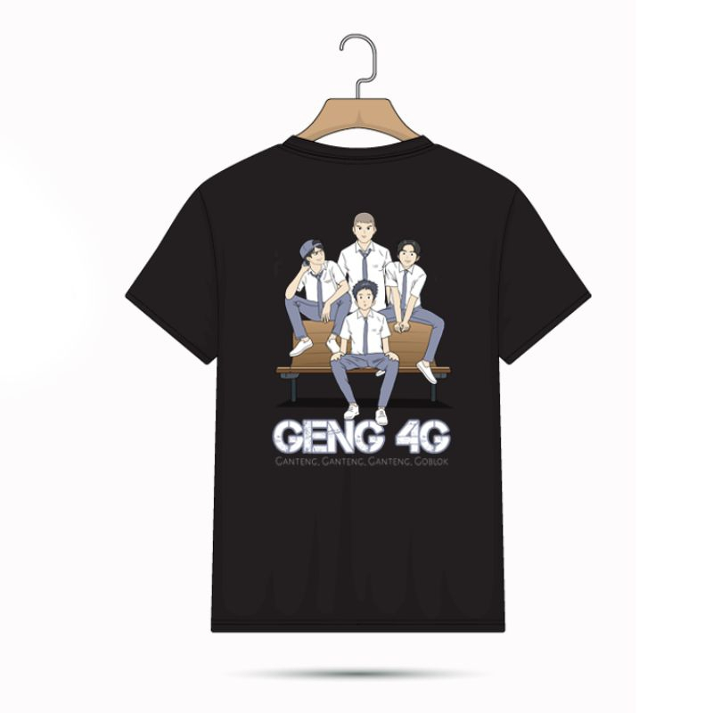 Jual Baju Kaos Distro V3 DHOT DESIGN Edisi GENG 4G ( Cotton Combed 24S ...