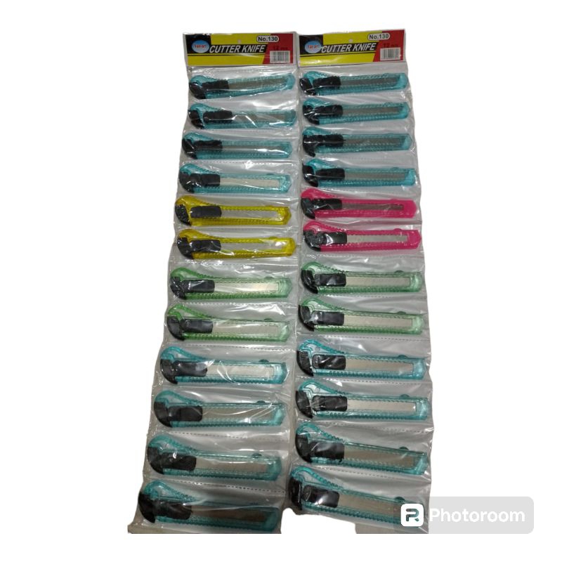 Jual Cutter knife cutter besar silet 1 renteng isi 12 pcs | Shopee ...