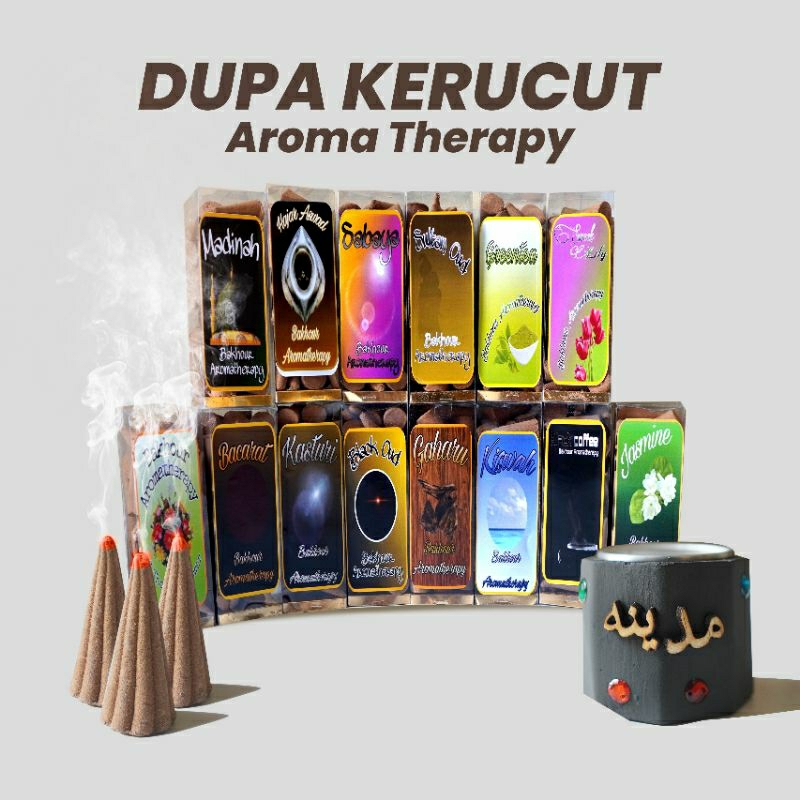 Jual DUPA/BUHUR KERUCUT AROMA TYERAPI 5pcs | Shopee Indonesia