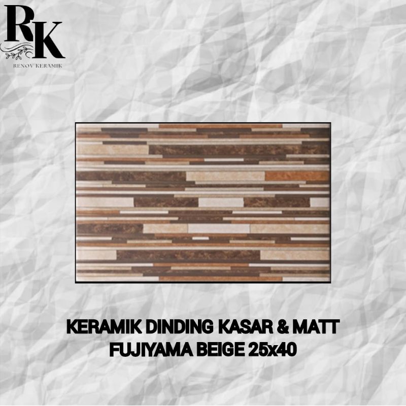 Jual KERAMIK DINDING KASAR & MATT FUJIYAMA 25x40 | Shopee Indonesia