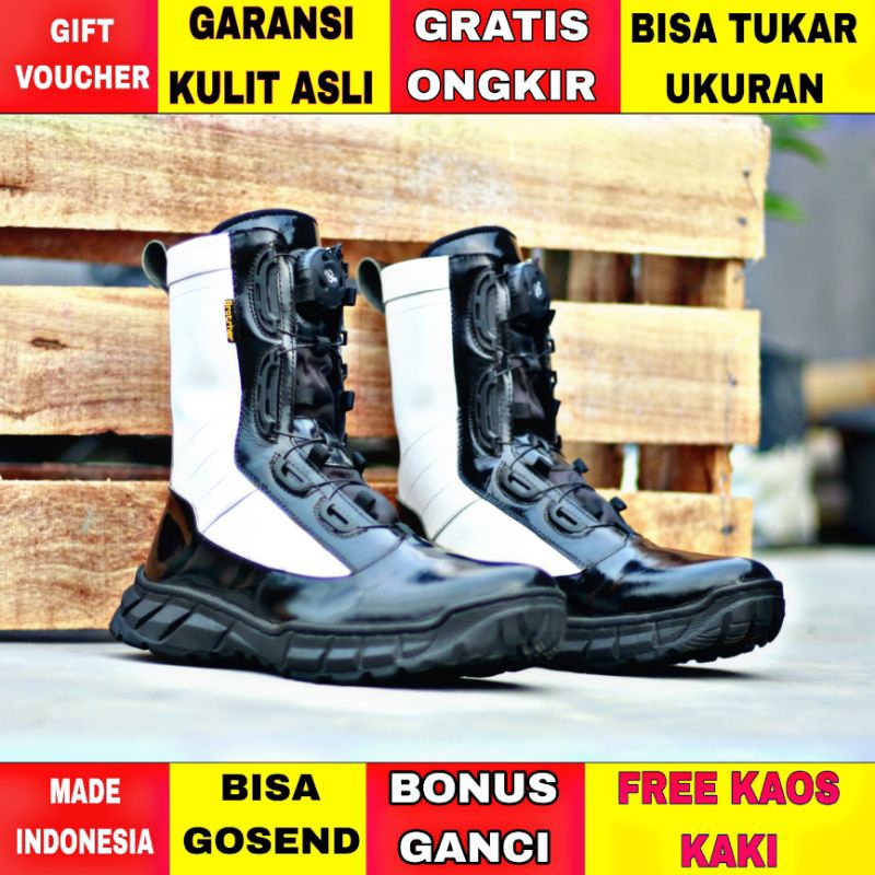 Jual Sepatu Pdl Pm Provost Tni Tali Putar seling Baja Full Kulit Sapi ...