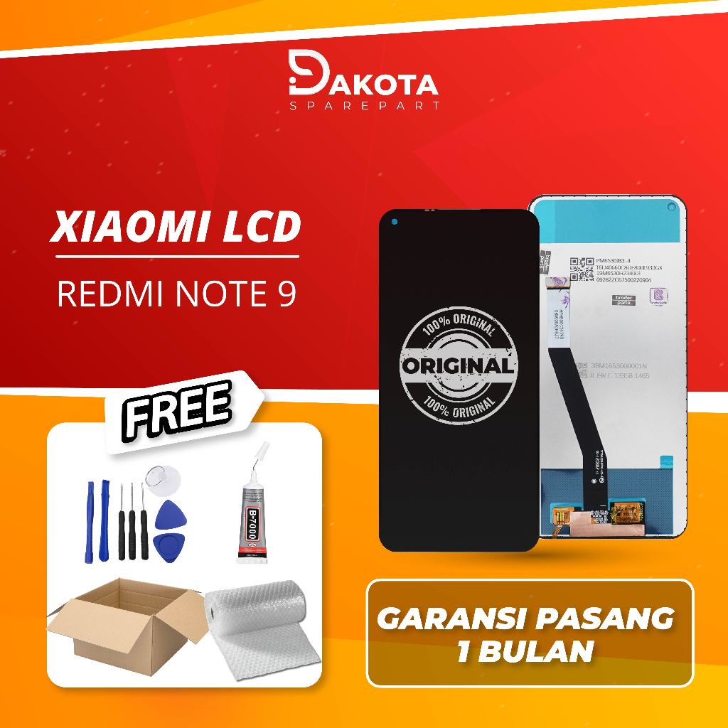 Jual [ORIGINAL] LCD XIAOMI REDMI NOTE 9 / REDMI 10X 4G FULLSET COMPLETE ORIGINAL FREE LEM ...