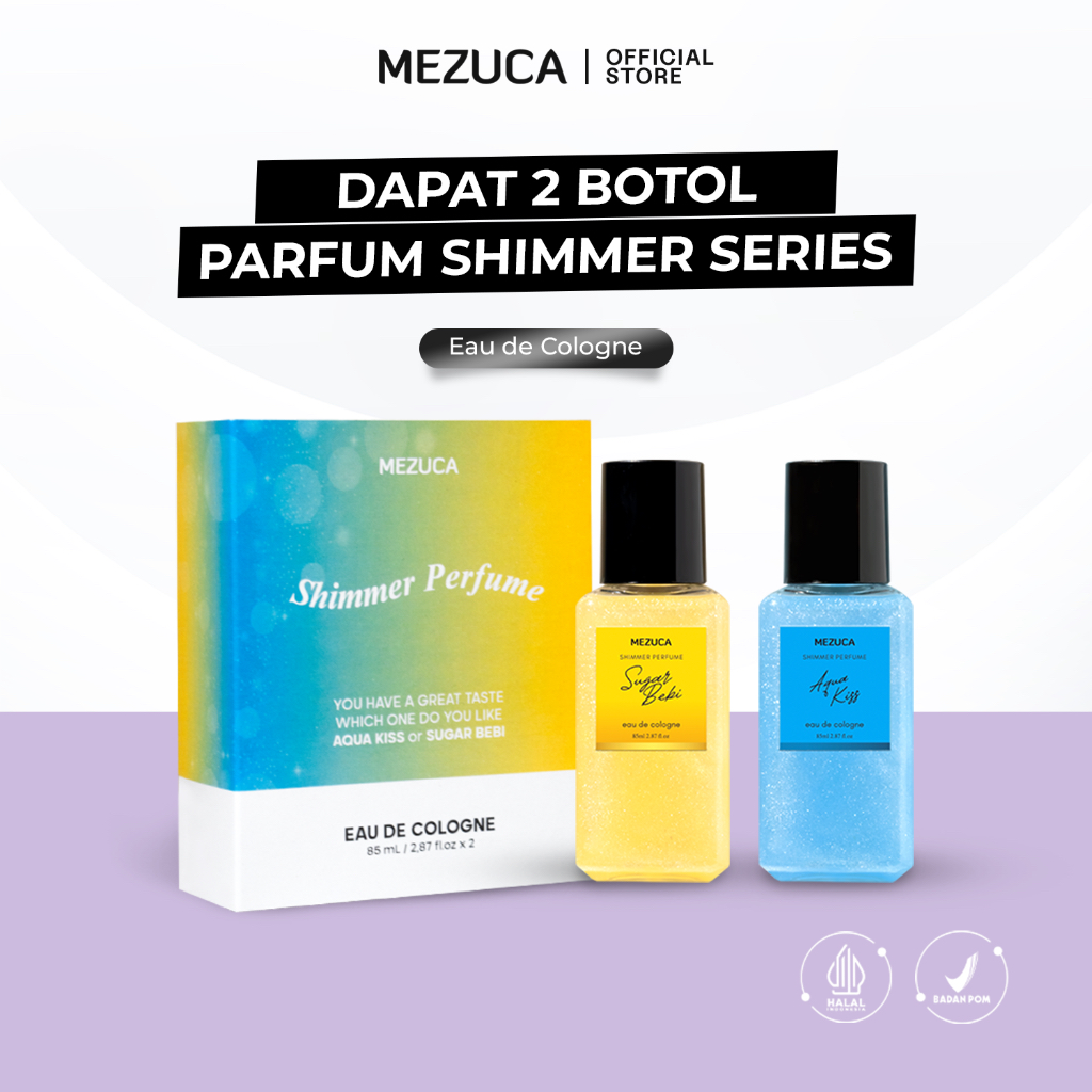 Jual Dapat 2 Parfum Wanita Mezuca Shimmer Series Free Box Perfume Cewek ...