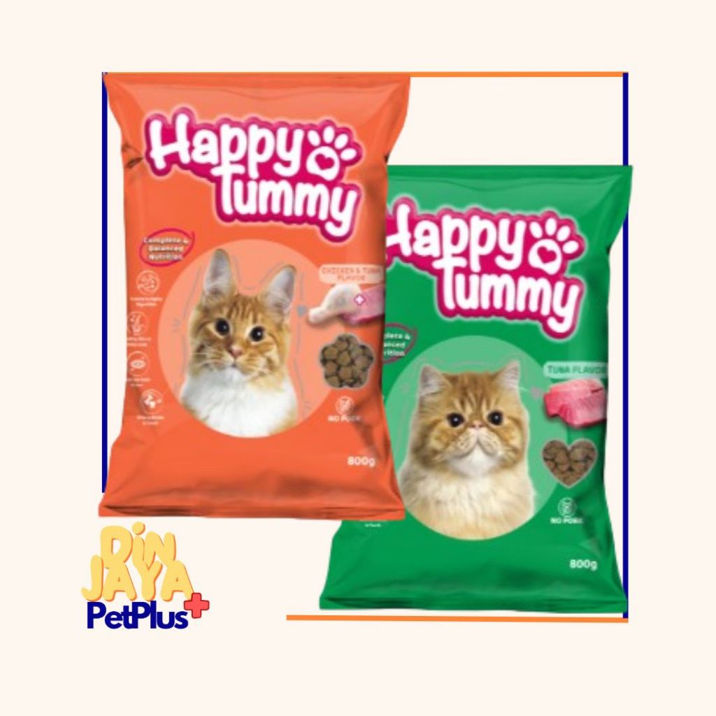 Jual HAPPY TUMMY CAT FOOD 800GR ALL VARIANT | Shopee Indonesia