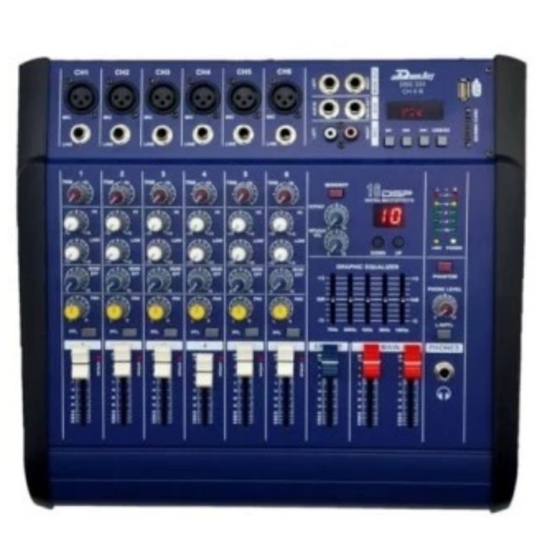 Jual Power Mixer 6 Channel DUSENBERG DBS 333 6 CH B USB Bluetooth Original SNI | Shopee Indonesia