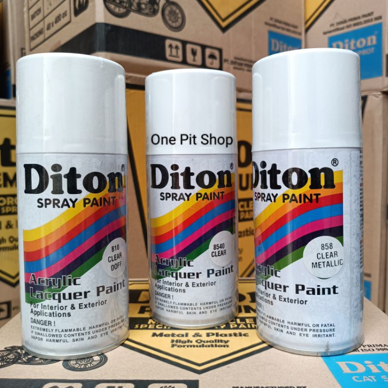 Jual PILOX DITON 8540 810 858 CLEAR KILAP GLOSS DOFF DOF METALLIC METALIK CAT SEMPROT PERNIS ...