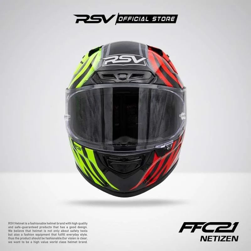 Jual Helm Full Face RSV FFC21 Motif Netizen - Fiberglass Composite ...