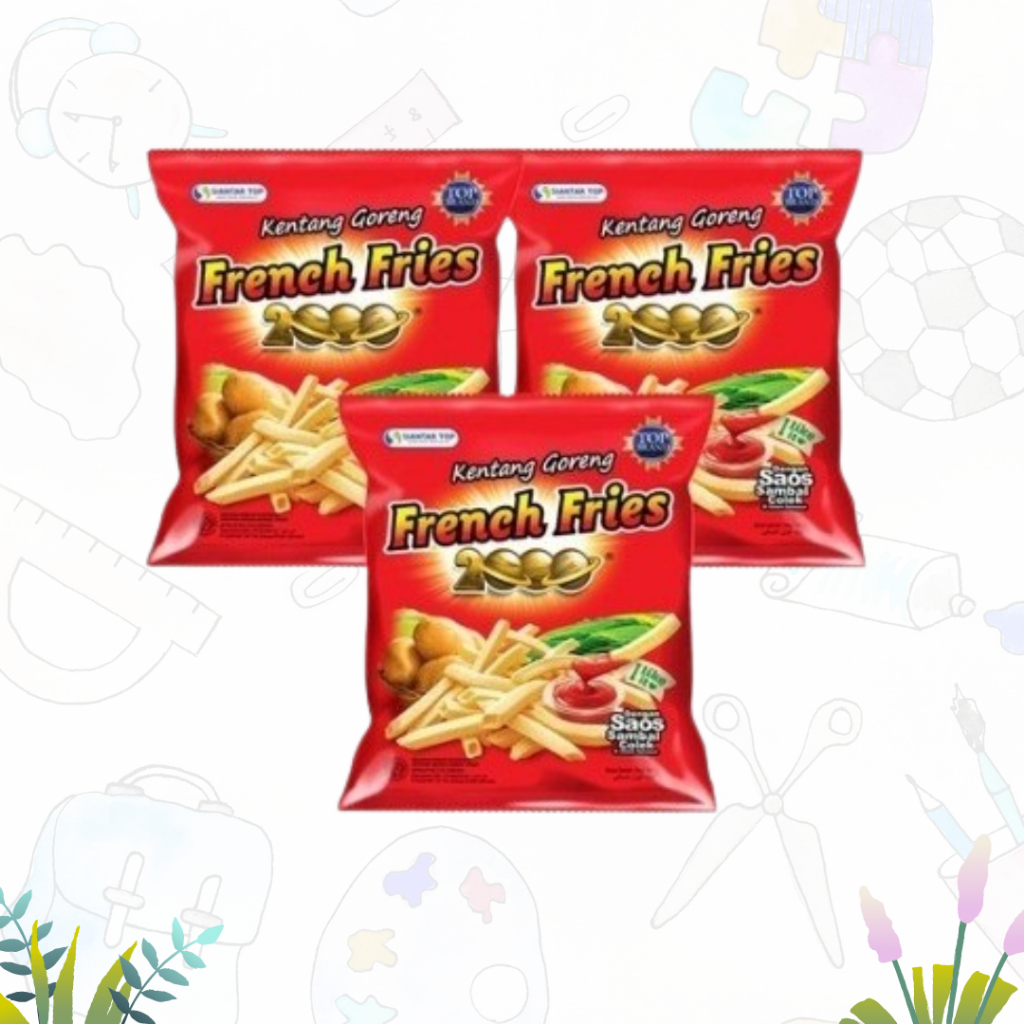 Jual FRENCH FRIES Chiki Keripik Kentang Goreng 24gr (pcs) | Shopee ...