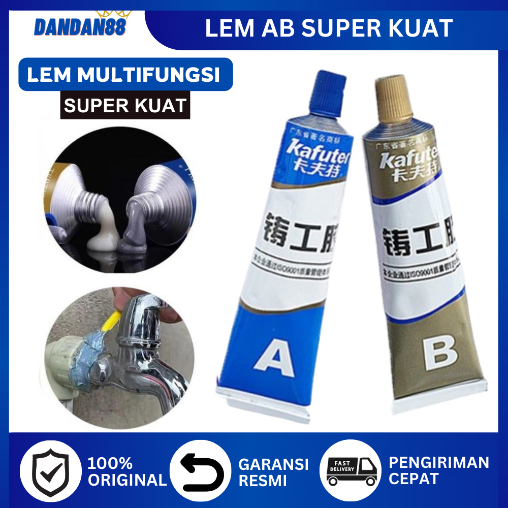 Jual Lem AB Epoxy Penambal Besi Steel Metal Radiator Super Kuat Anti ...