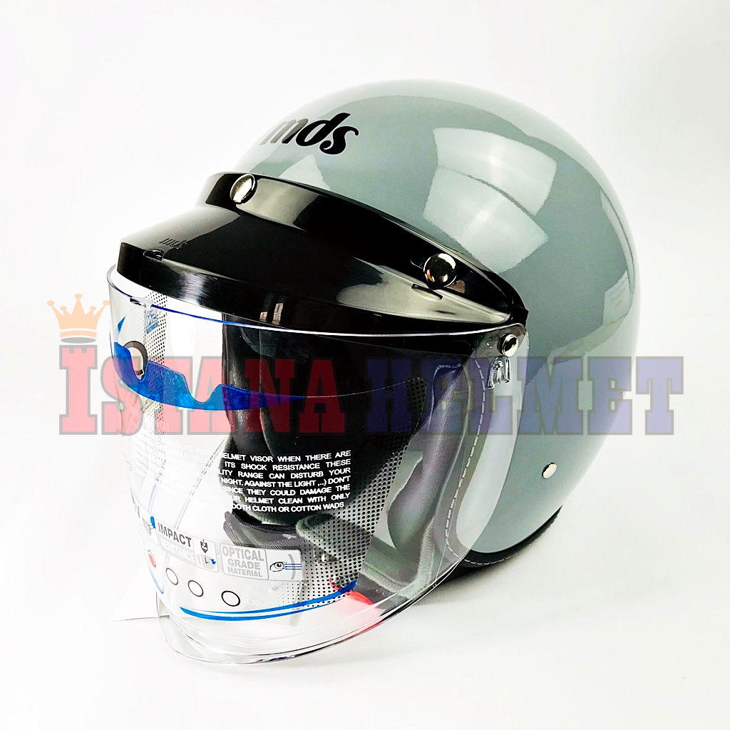 Jual HELM MDS Z-CLASSIC GREY GLOSS | Shopee Indonesia