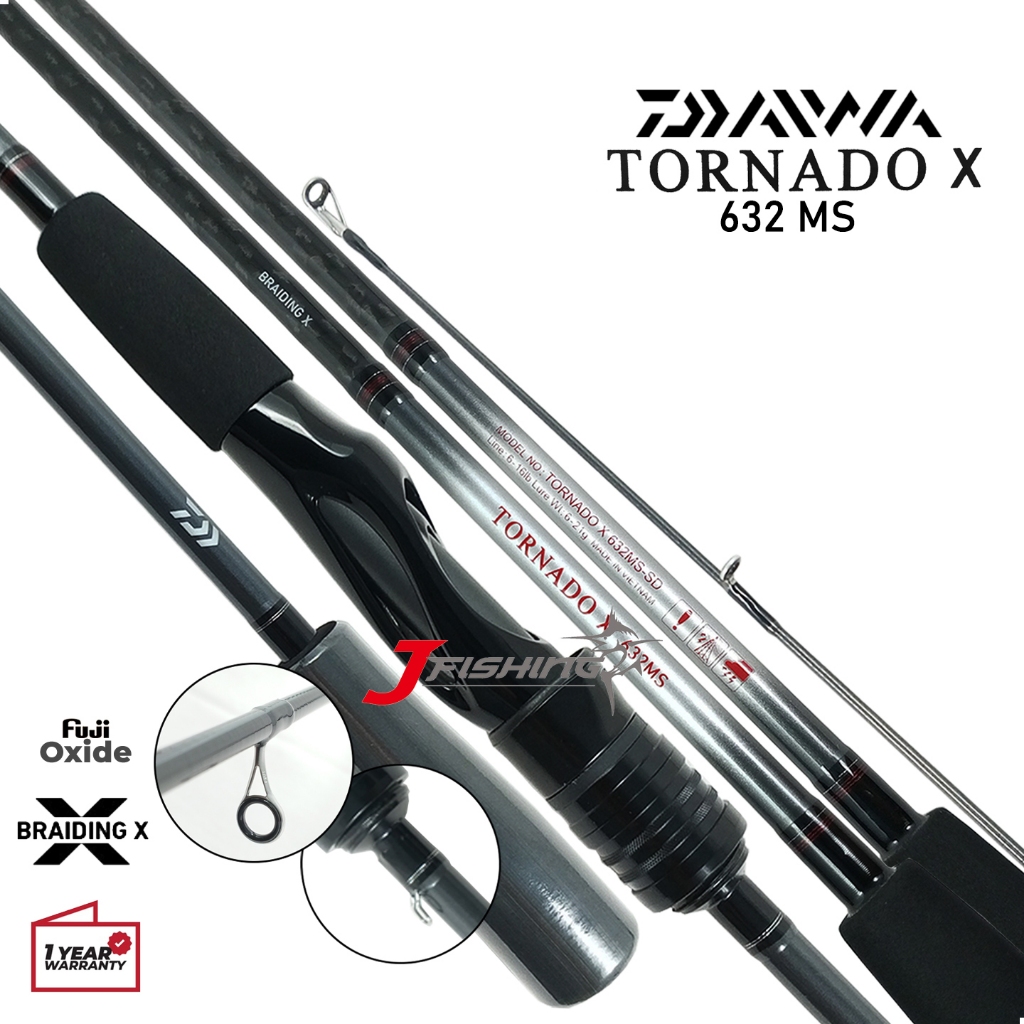 Jual Joran DAIWA TORNADO X 23 | Fuji | Braiding X | Spinning Casting | Sungai Danau Laut | Resmi ...