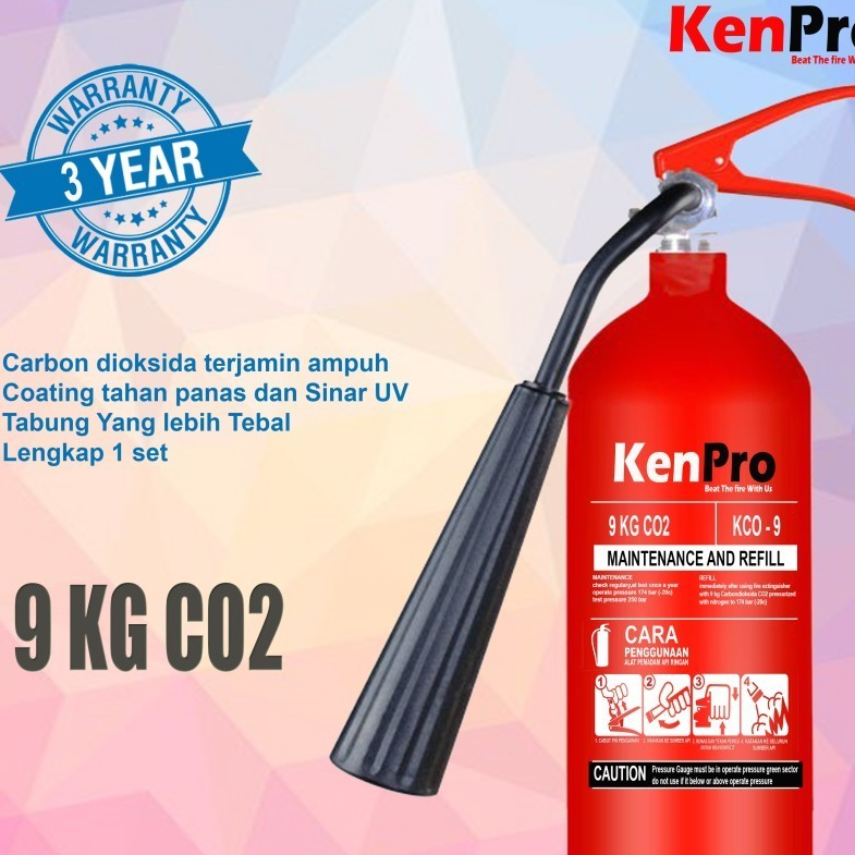 Jual APAR KARBON DIOKSIDA (CO2) 9 KG KENPRO | Shopee Indonesia