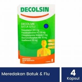 Jual Decolsin Tablet per Sachet isi 4 kapsul | Shopee Indonesia