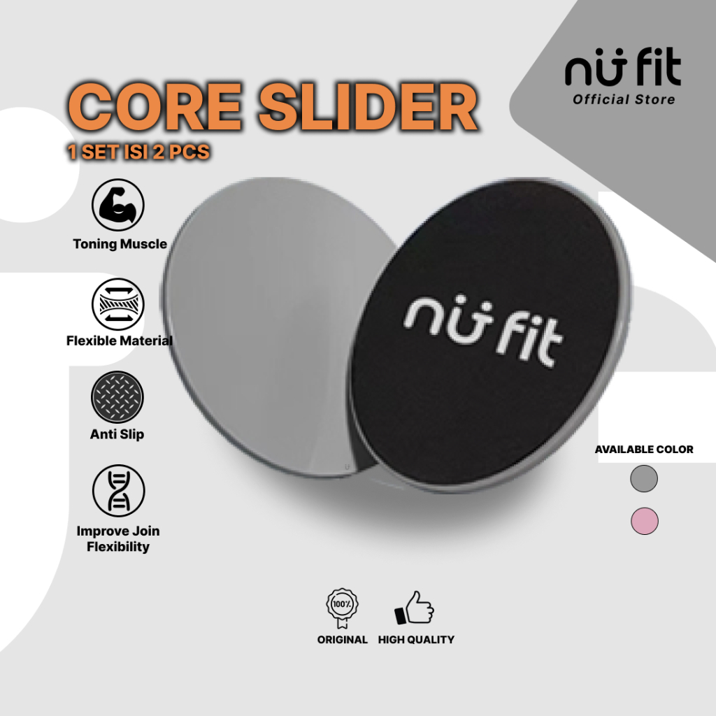Jual Nu Fit - (1 Set isi 2 Pcs) Core Slider Round / Slider Olahraga ...