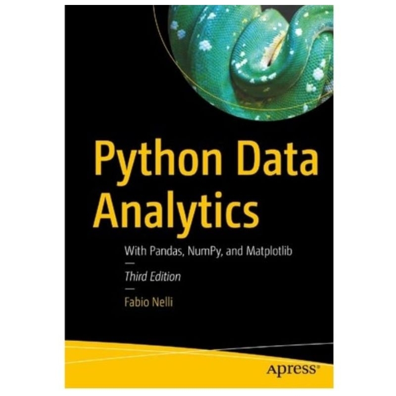 Jual Buku Python Data Analytics: With Pandas, NumPy, and Matplotlib Third Edition | Shopee Indonesia