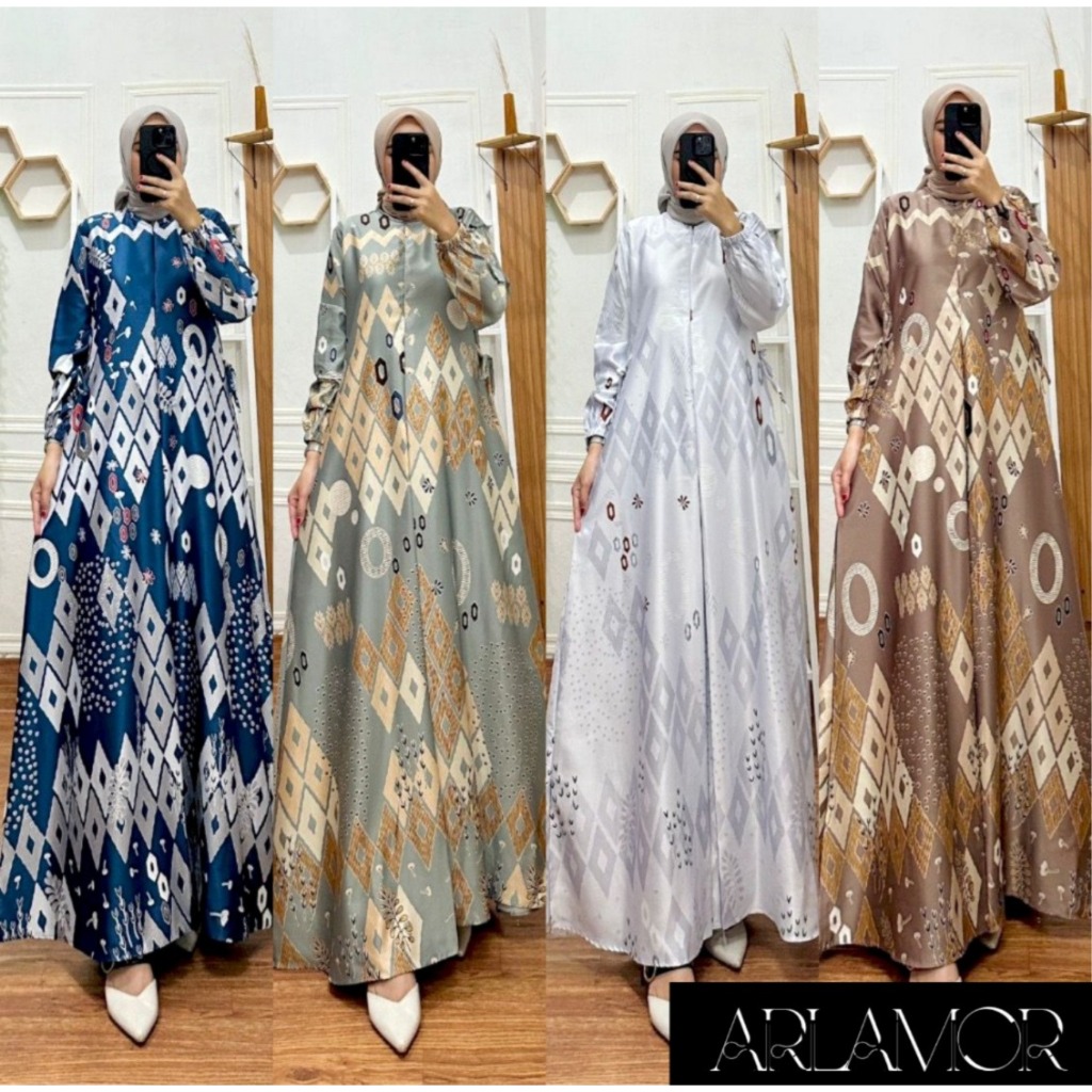 Jual GAMIS SILK PREMIUM GRADE A MOTIF TERBARU ELEGAN MEWAH | Shopee ...