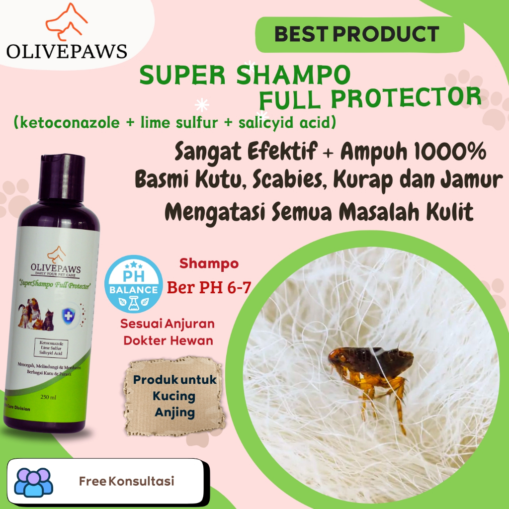 Jual SHAMPO FULL PROTECTOR Basmi Kutu Jamur Scabies Secara Sistemik ...