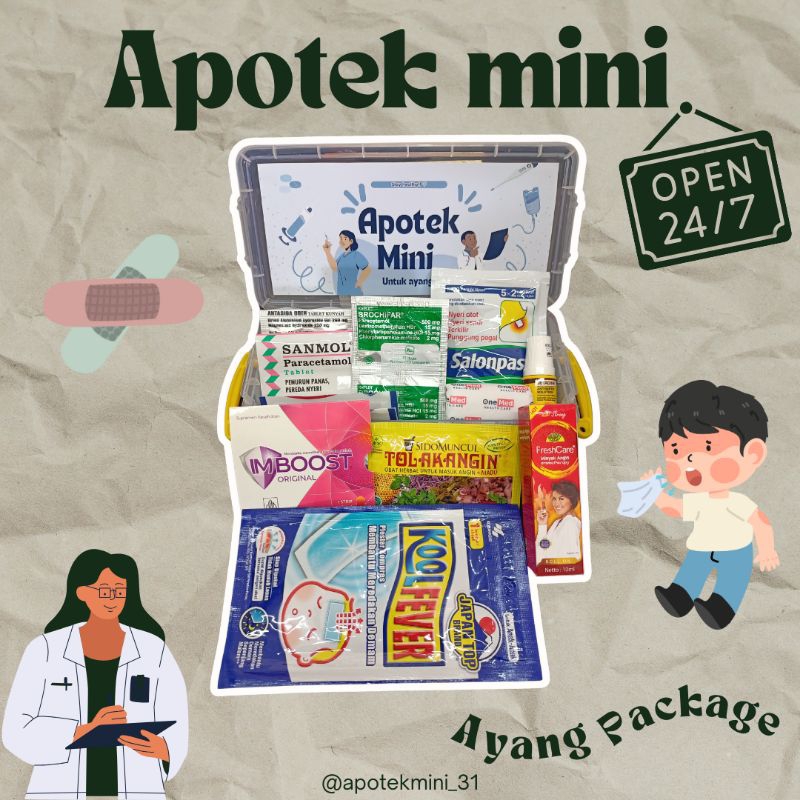 Jual APOTEK MINI/boxgift/hampers /murah lengkap /kado ulang tahun /unik ...