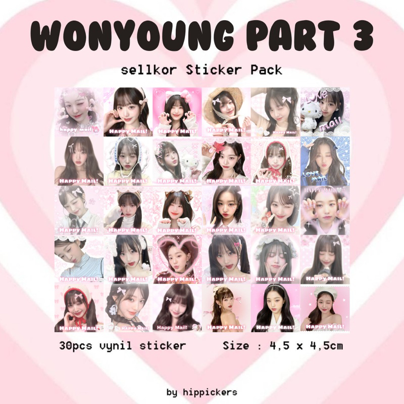 Jual Sticker Deco Kpop Custom Mail sticker kpop sellkor deco wonyoung ...