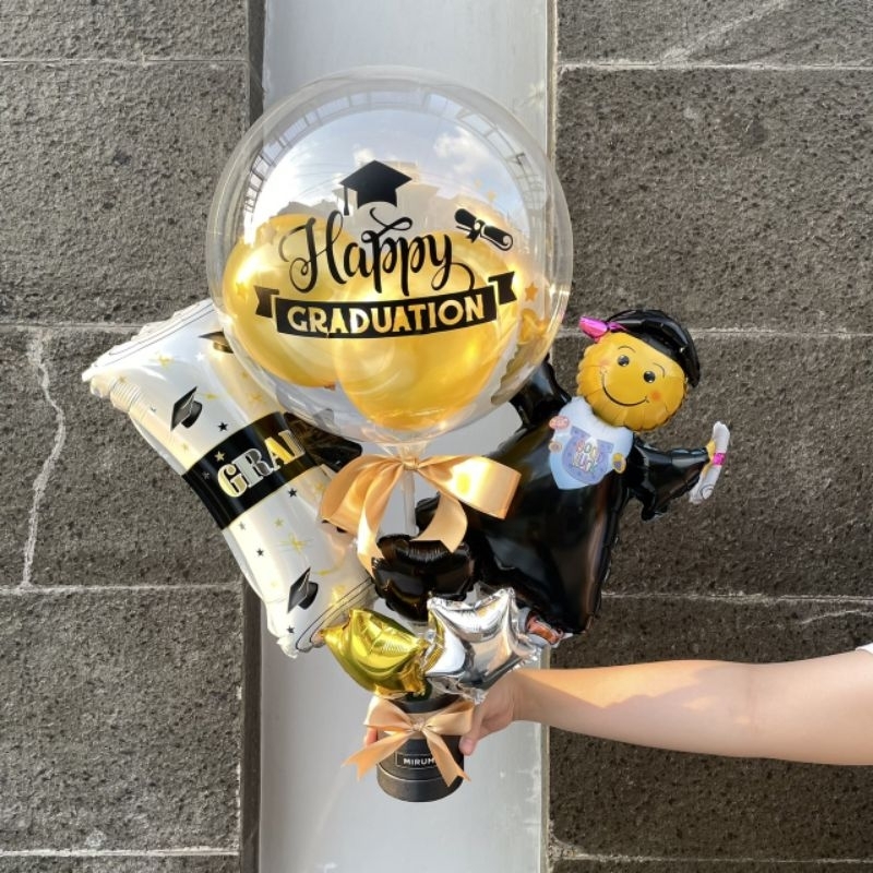 Jual BUKET BALON / BALON WISUDA / BALON BUKET / GRADUATION BOUQUET ...