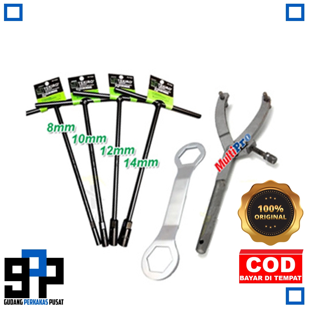 Jual PAKET KOMPLIT Treker CVT + Kunci 39x41 + Kunci T 8 10 12 14MM - Treker CVT Set / Penahan ...