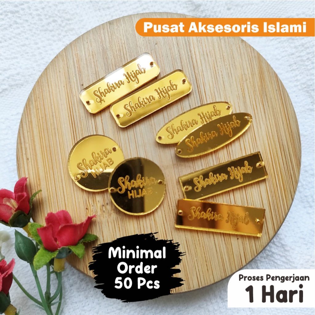 Jual Label Hijab Akrilik | Label Hijab Branding | Rebranding Hijab ...
