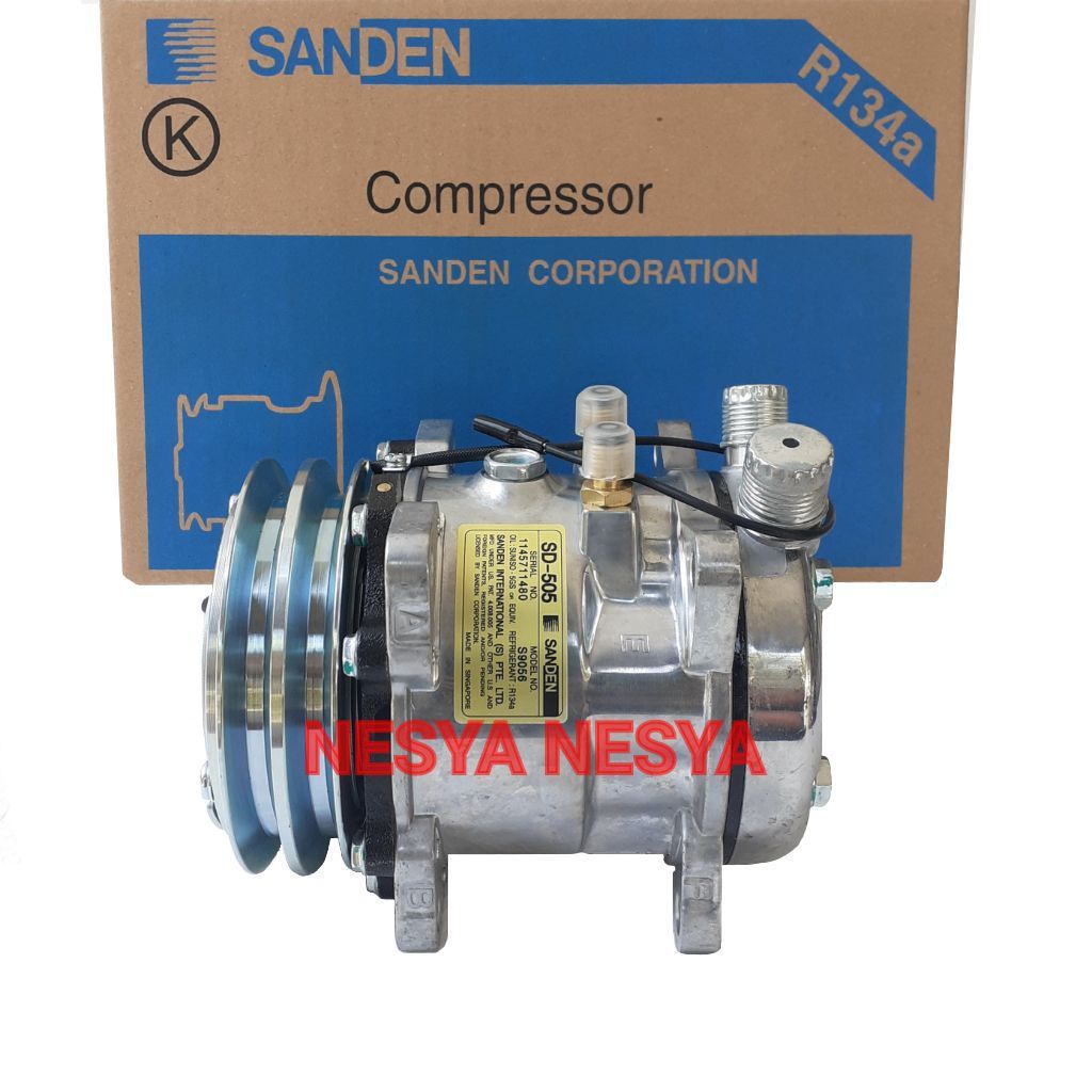 Jual Compressor Compresor Kompressor Kompresor AC Mobil Model SANDEN SD-505 SD505 SD 505 Pulley ...