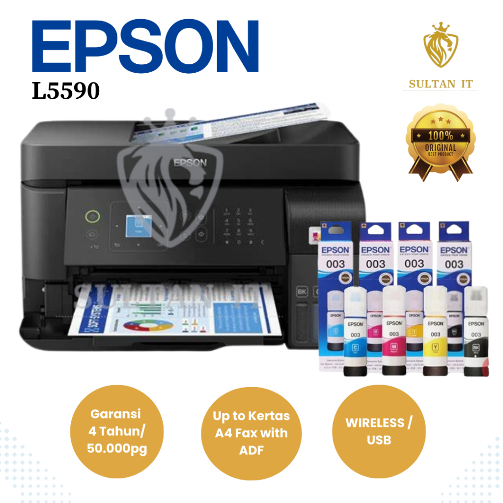 Jual Printer Epson EcoTank L5590 Wifi All-in-One Ink Tank Printer with ...