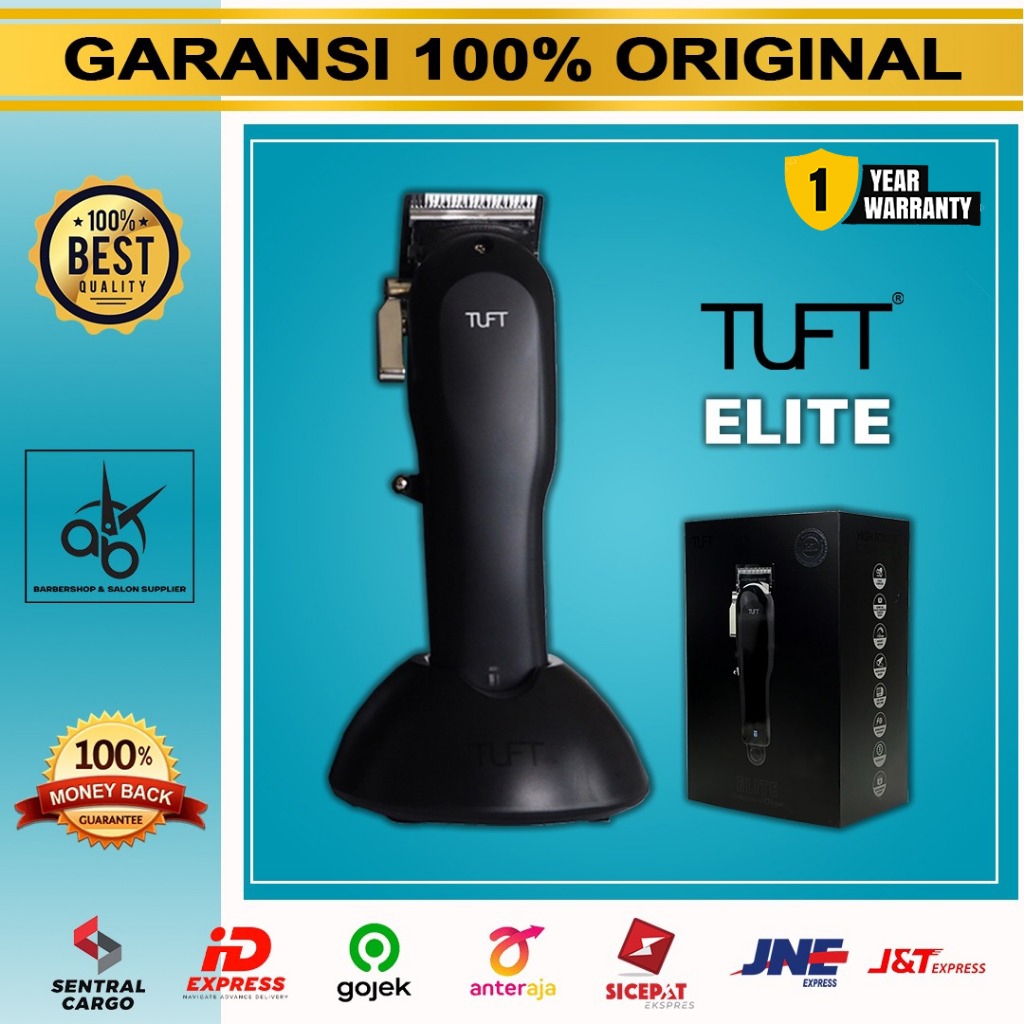 Jual TUFT Elite Cordless Professional Clipper High Torque Rotary Motor ...
