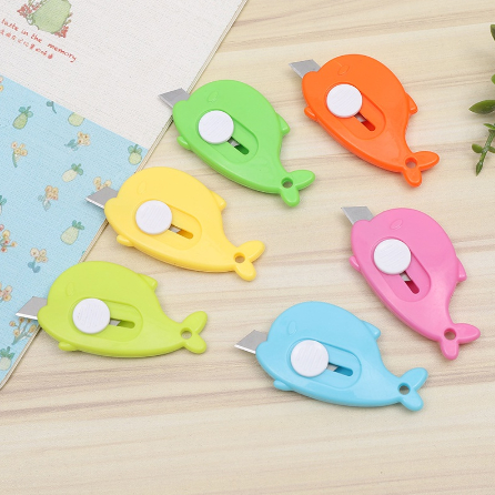 Jual ( CLS ) Pisau Cutter Mini Motif Dolphin / Cutter Mini Model ...