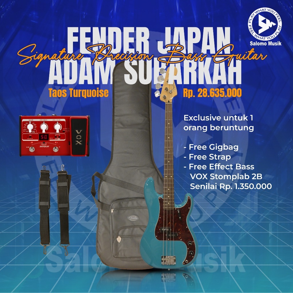Jual Fender Japan Adam Subarkah Signature Precision Bass Guitar ...
