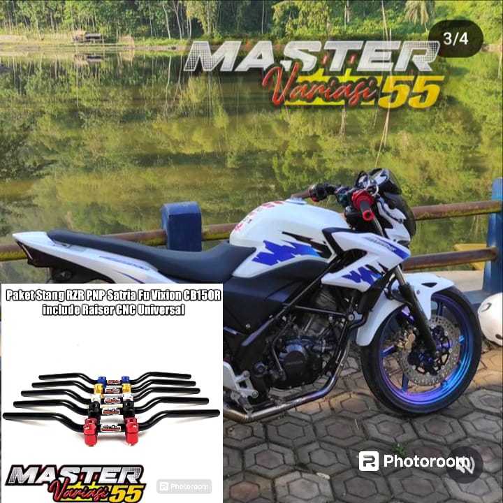 Jual SETANG STANG STIR RZR ROADRACE MODEL BALAP PLUS RAISER DUDUKAN ...